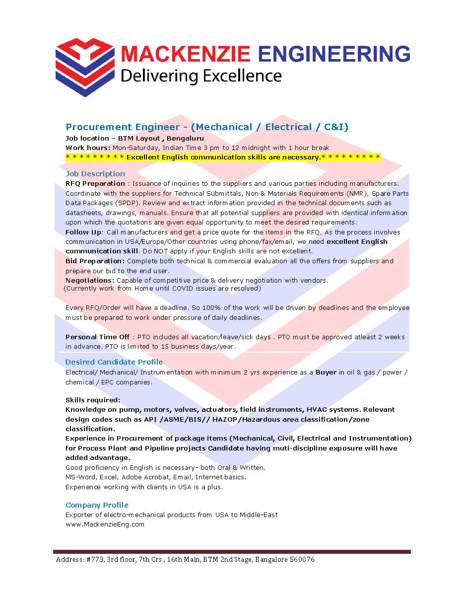 Jobs - Mackenzie Engineering